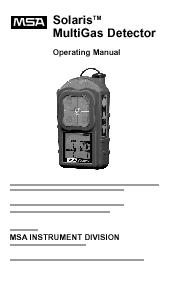 Solaris MultiGas Detector Operating Manual - 10046201